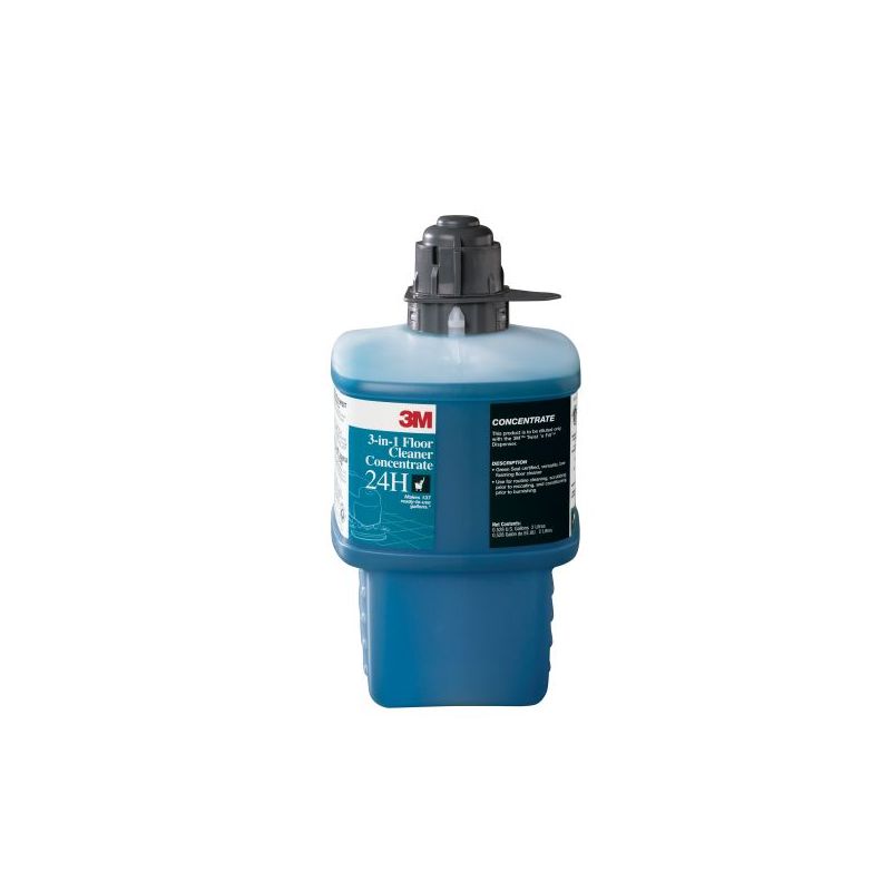 3M 3-in-1 Floor Cleaner Concentrate 24H, Twist N Fill, 2 Liter - 23553