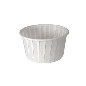 Dart Solo Paper Pleated Portion Cups, 5.5 oz, White - 550-2050