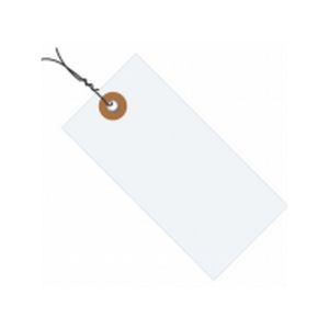 Box Packaging Tyvek Shipping Tag, 2-7/8" x 5-3/4", White, Pre-Wired ...