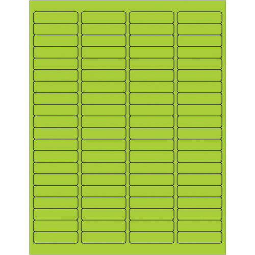 Box Packaging Fluorescent Rectangle Laser Label, Fluorescent Green, 1 ...