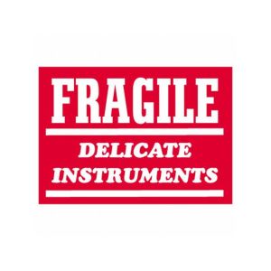 Box Packaging "Fragile - Delicate Instrument" Labels, 3" x 4" - SCL504R