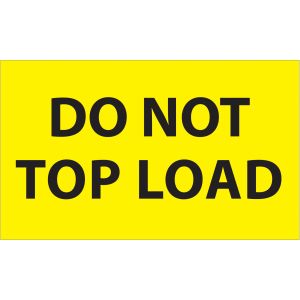 Box Packaging DO NOT Labels, "Do Not Top Load", Fluorescent Yellow, 3 ...