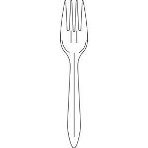 Dart Style Setter Medium-Weight Plastic Forks, Dense Pack, White - F6BW