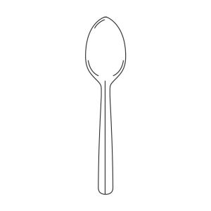 Dart Bonus Light-Weight Plastic Teaspoons, Dense Pack, White - S5BW