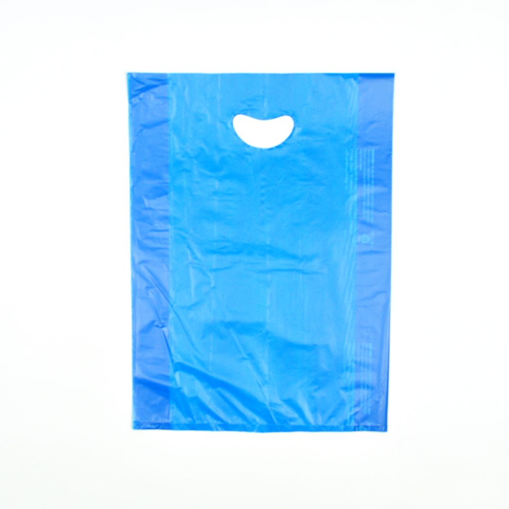 LK Packaging High Density Poly Merch Bag w/Handle, 12"x3"x18", 0.70 mil ...