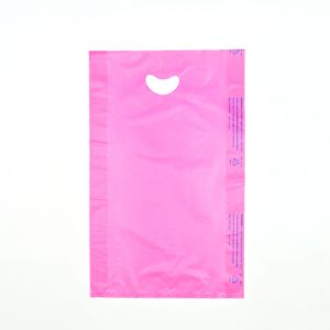 LK Packaging High Density Poly Merch Bag w/Handle, 12"x3"x18", 0.70 mil ...