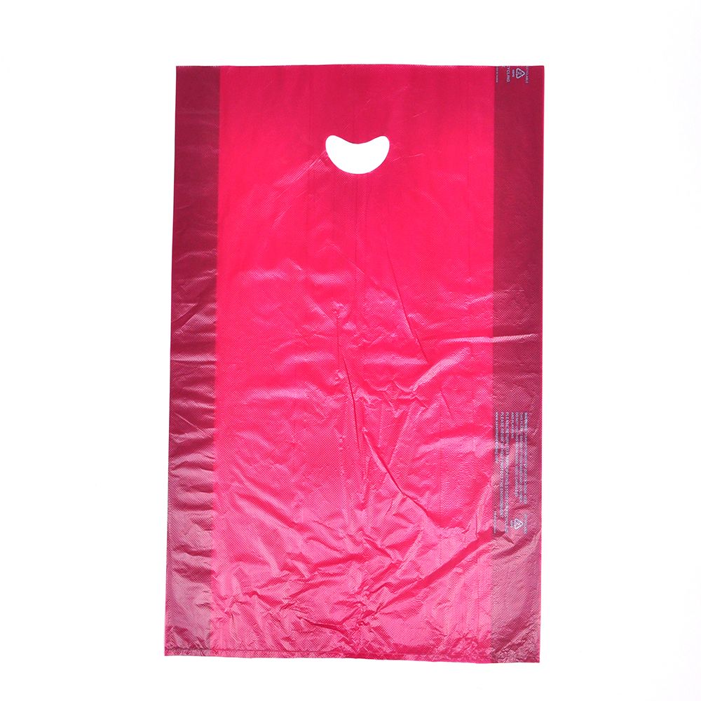 LK Packaging High Density Poly Merch Bag w/Handle, 16"x4"x24", 0.70 mil ...