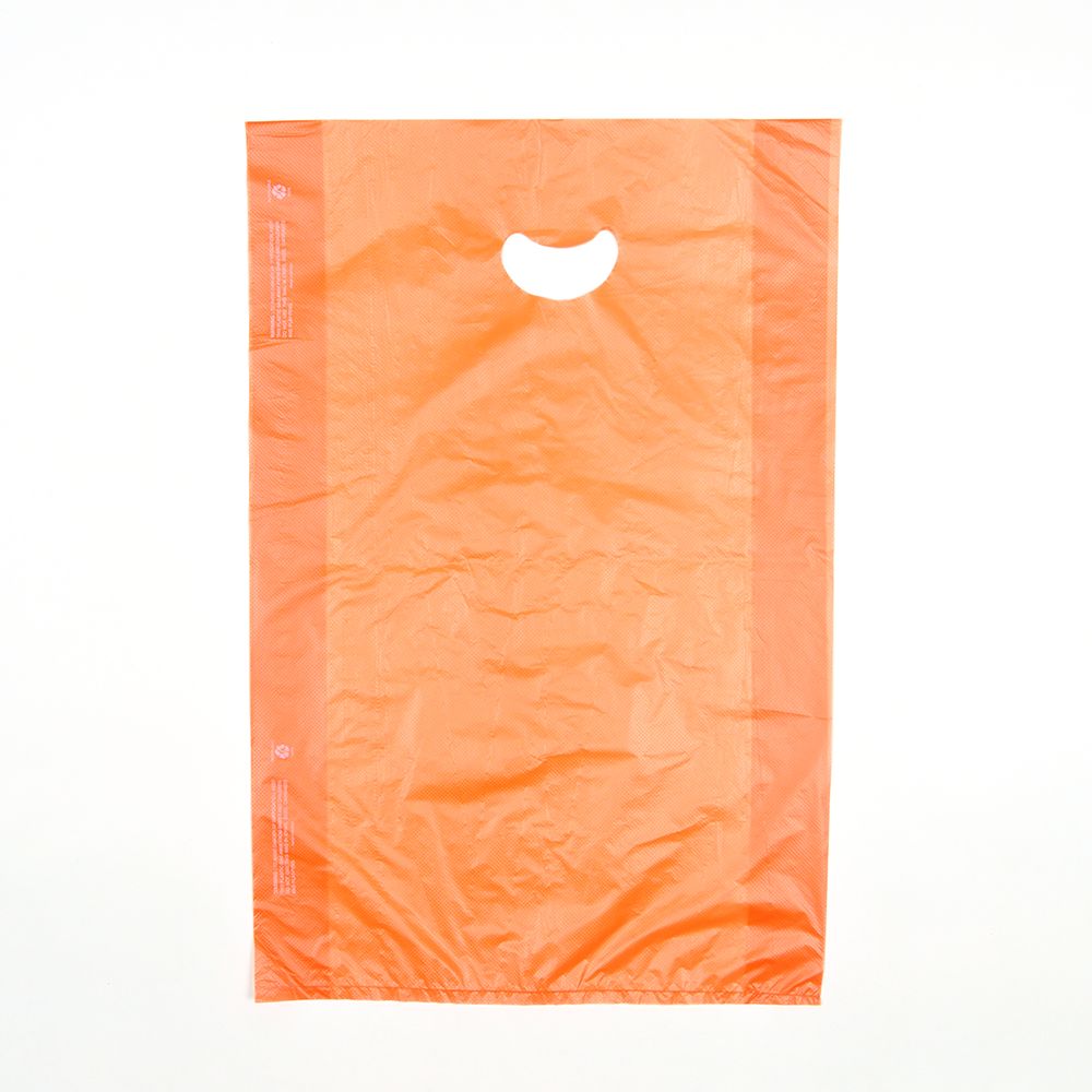 LK Packaging High Density Poly Merch Bag w/Handle, 16"x4"x24", 0.70 mil ...