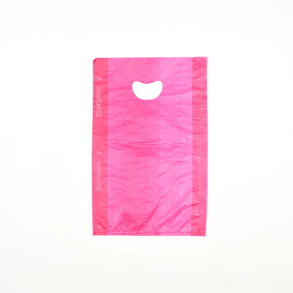 LK Packaging High Density Poly Merch Bag w/Handle, 16"x4"x24", 0.70 mil ...