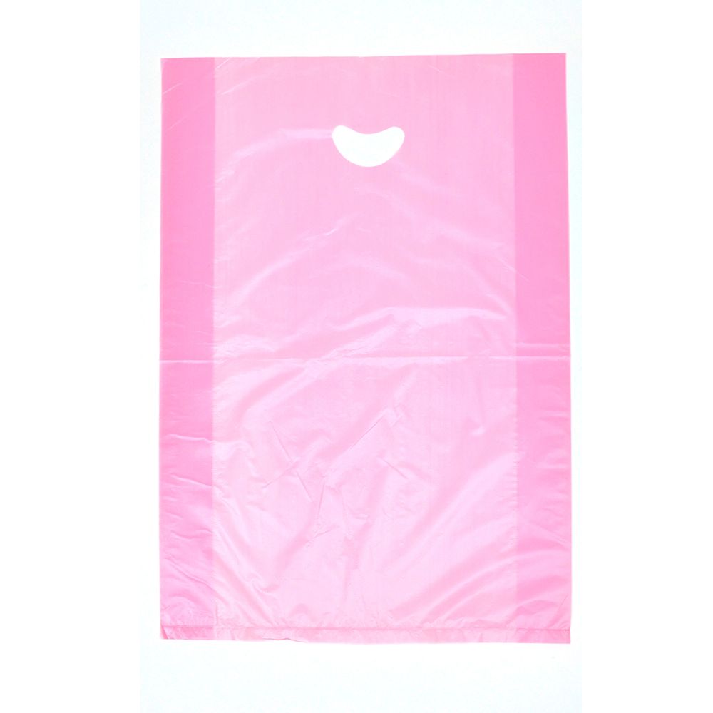 LK Packaging High Density Poly Merch Bag w/Handle, 16"x4"x24", 0.70 mil ...