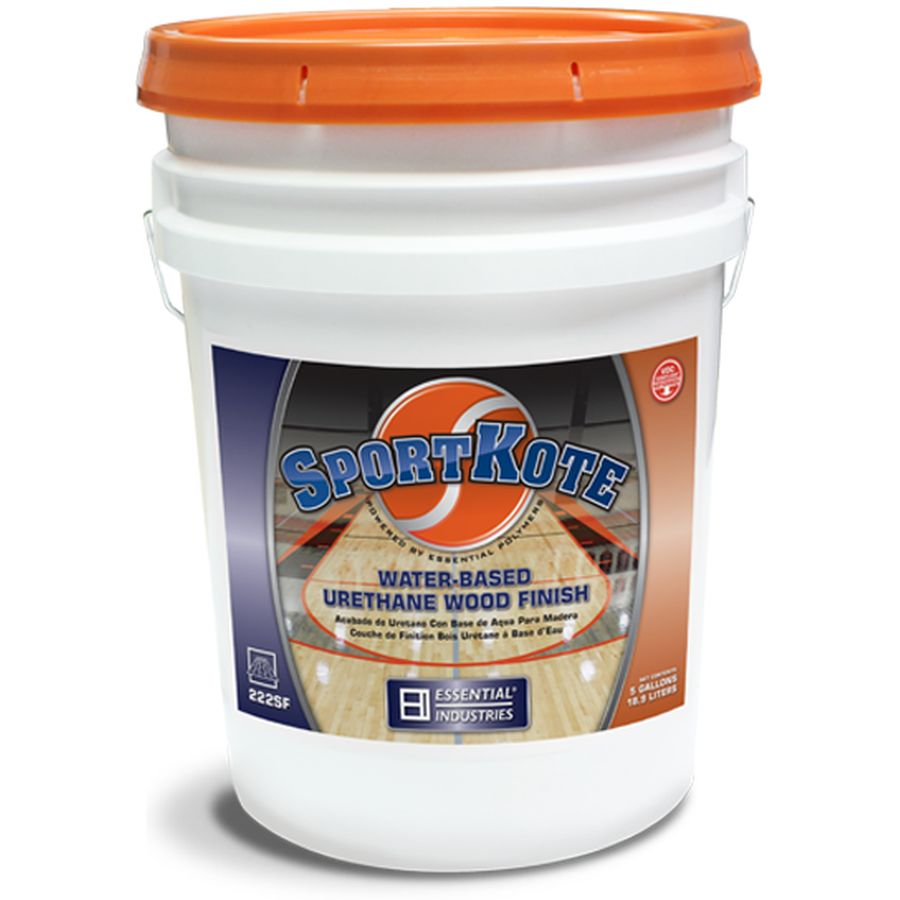 Essential Industries Sport Kote Wood Floor Finish, 5 Gallon Pail ...