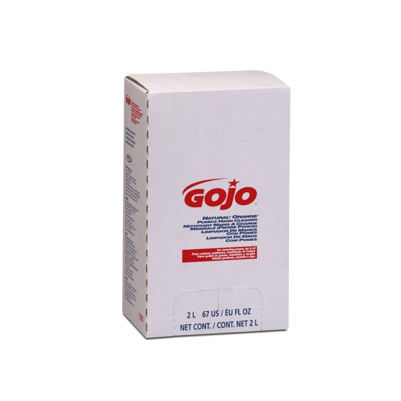 GOJO Natural Orange Pumice Hand Cleaner, 2000mL Bag in Box, Natural ...