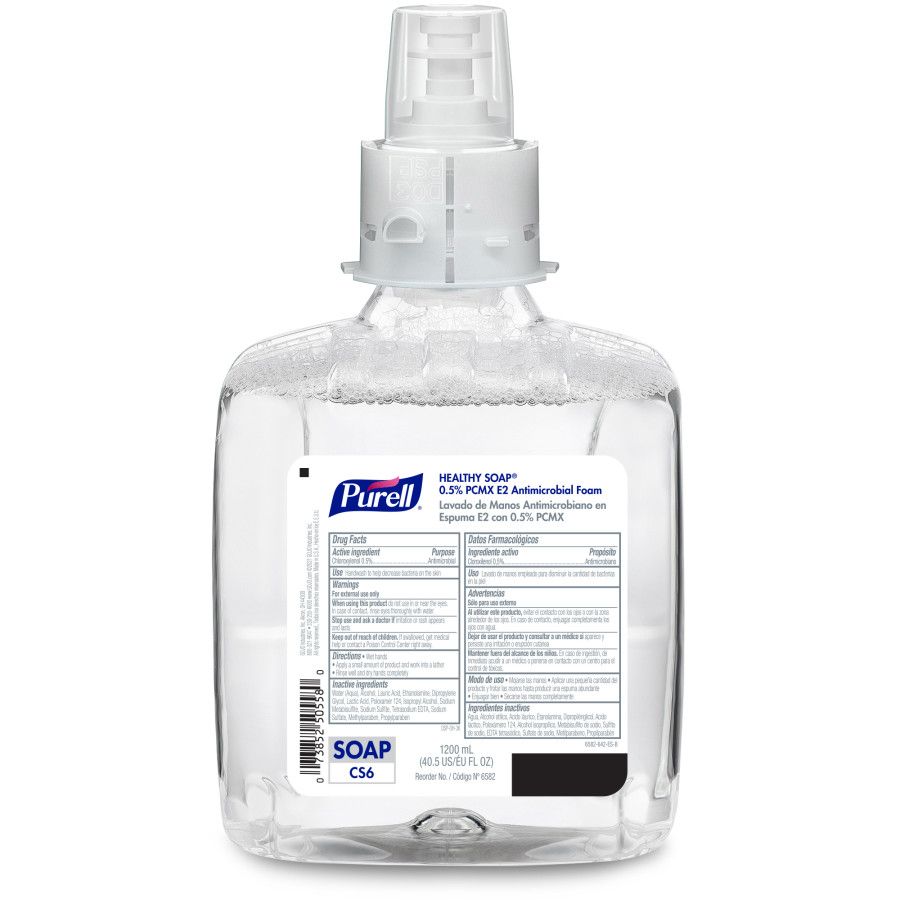 Purell Healthy Soap 0.5% PCMX E2 Antimicrobial Foam, 1200mL CS6, Dye ...