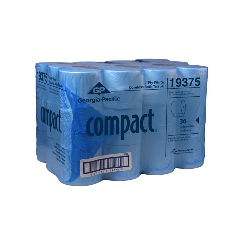 Georgia Pacific Compact® Coreless Toilet Paper, 2-Ply, White, 3.85x4.05 ...