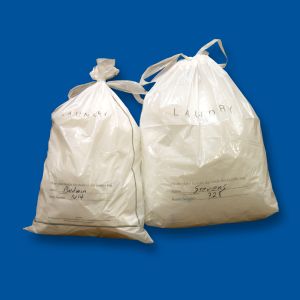 LK Packaging Hotel Laundry Bag w/ Draw Tape Closure, 18"x4"x19", 0.90 ...