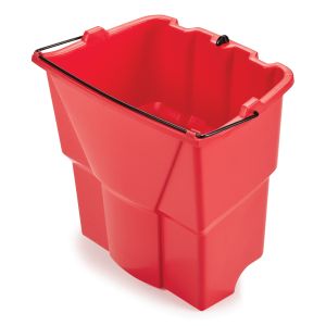 Rubbermaid WaveBrake Dirty Water Bucket, 18 Quart, Red - 2064907