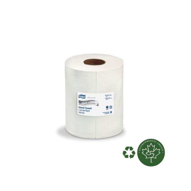 Tork Advanced Centerpull Hand Towel Roll, 2-Ply, White, 9x11.8" - 121201