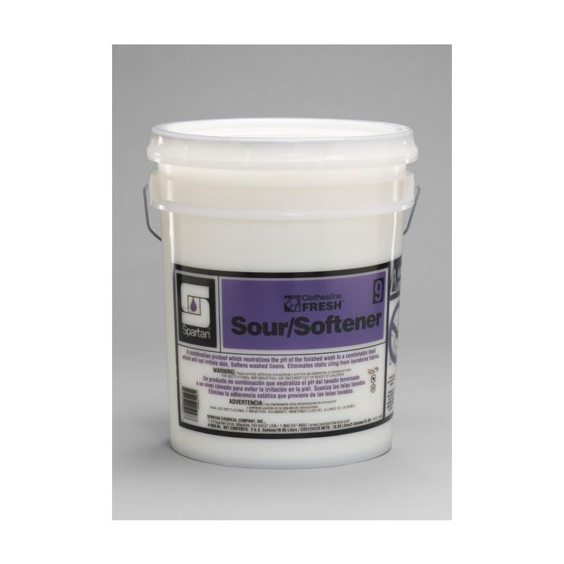 Spartan Clothesline Fresh 9 Sour/Softener, 5 gal pail - 7009-05