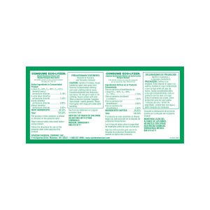 Spartan Label for Consume Eco-Lyzer Disinfectant Cleaner, 4" x 8" - 9297-00