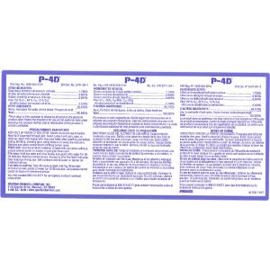 Spartan Clean on the Go, Label for Peroxy 4D 26 Disinfectant, 4" x 8 ...