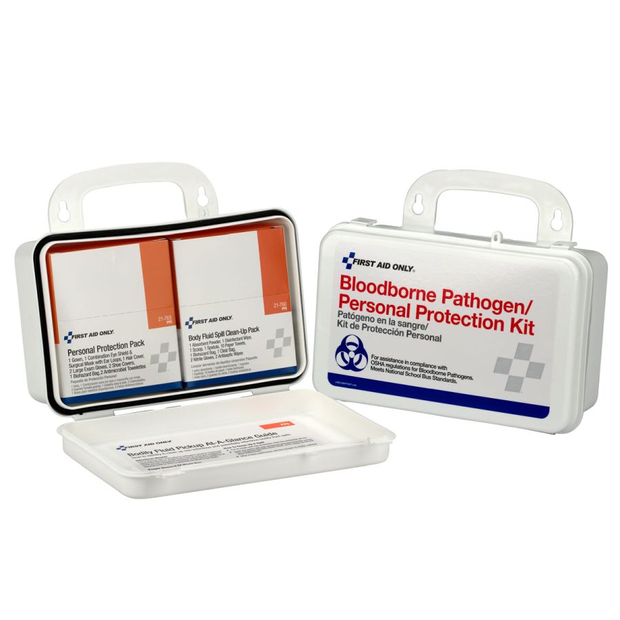 BLOODBORNE PATHOGEN & PPE KIT 1/EA OSHA COMPLIANT - AU33060