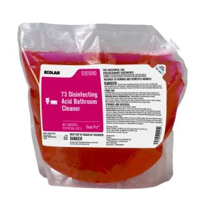 Ecolab 73 Disinfecting Acid Bathroom Cleaner, 2 Liter, Fresh Clean ...