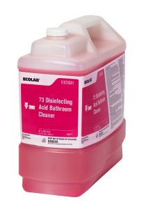 Ecolab 73 Disinfecting Acid Bathroom Cleaner, 2.5 Gallon, Fresh Clean ...