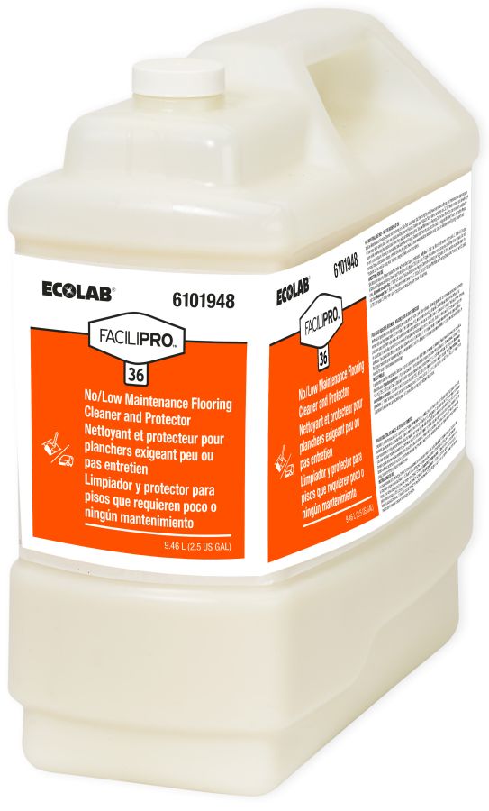 Ecolab Facilipro Low Maint Floor Cleaner & Protector, 2.5 Gallon - 6101948