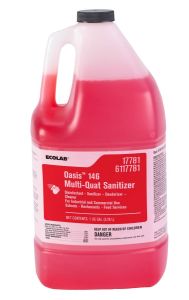 Ecolab Oasis 146 Multi-Quat Sanitizer, 1 Gallon - 6117781