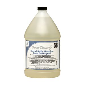 Spartan SparClean 58 Metal Safe Machine Dish Detergent, 1 Gallon - 7658-04
