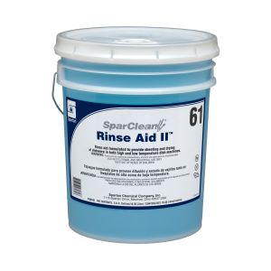 Spartan SparClean 61 Rinse Aid II, 5 Gallon Pail - 7661-05