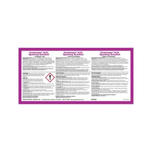 Spartan Label for Contempo H2O2 Spotting Solution, 4" x 8" - 9537-00