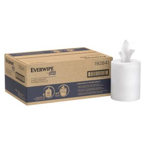 Tork Everwipe Chem-Ready Wiper, 1-Ply, White, 10.5x12" - 192841